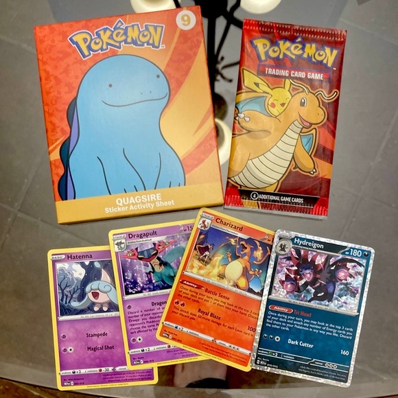 Pokemon | Games | Sticker Activity Sheet And Trading Card Set | Poshmark